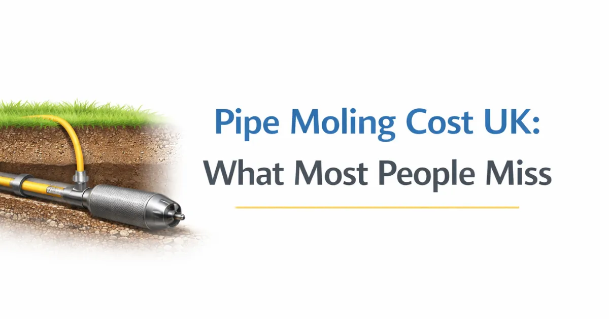 Water Pipe Moling Cost & Process UK Guide